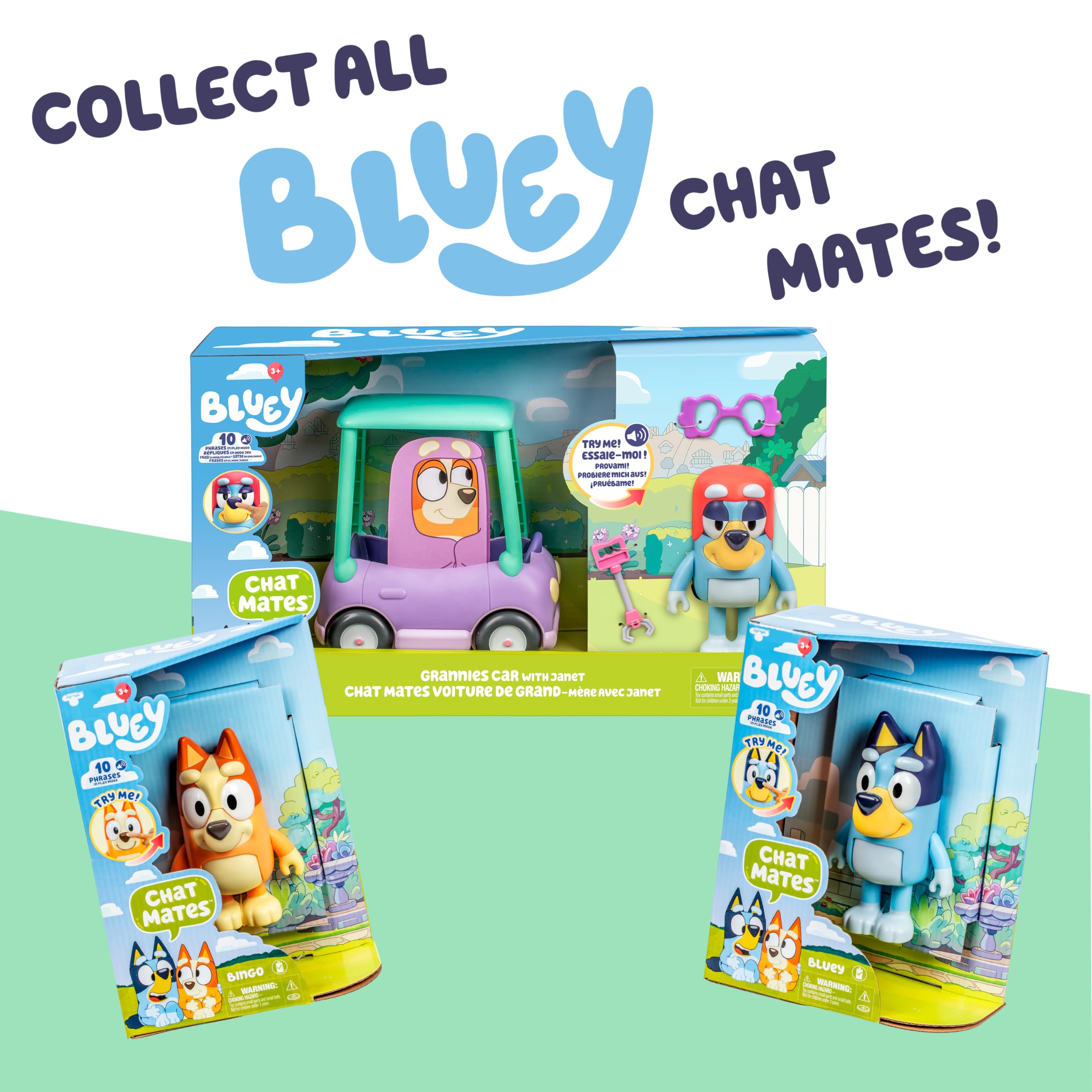 Snapklik.com : Bluey Talking Bingo Chat Mates Toy, Articulated, Talking ...