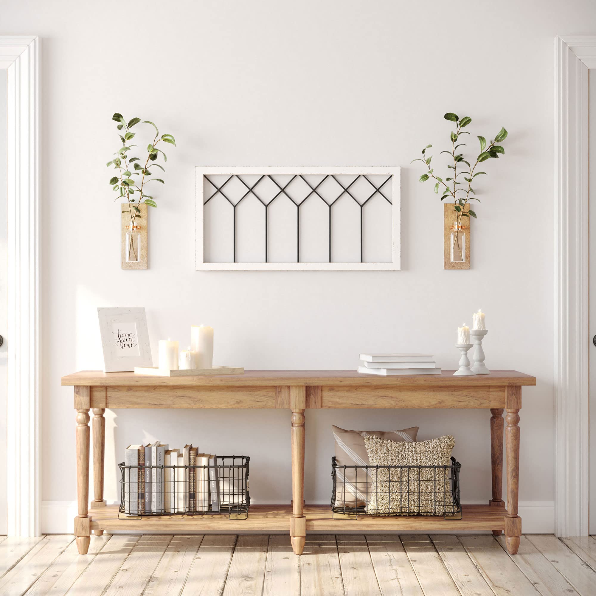 Barnyard Designs 15.75x20.5 Rustic Window Frame Wall Decor Farmhouse ...