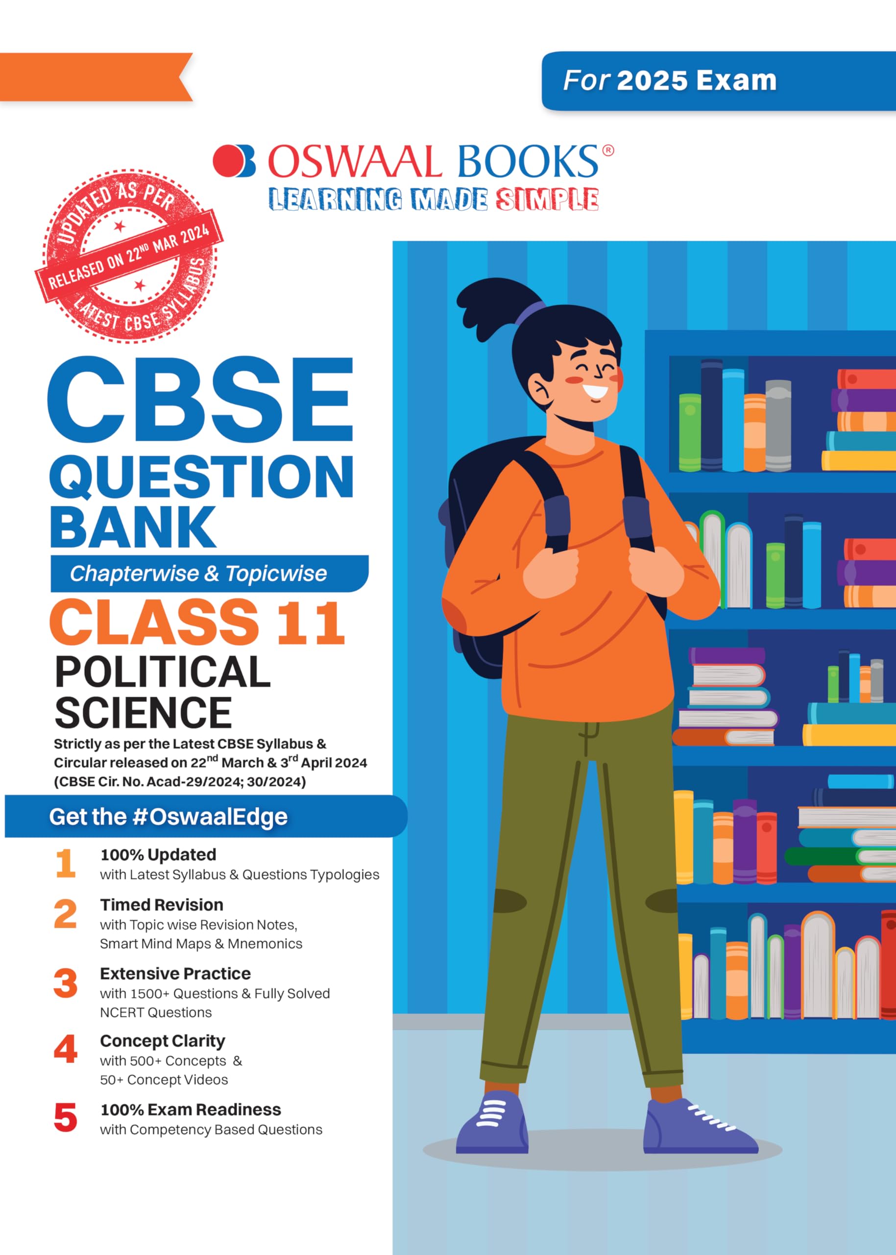 Oswaal CBSE Question Bank Class 11 Political Science, Chapterwise and ...