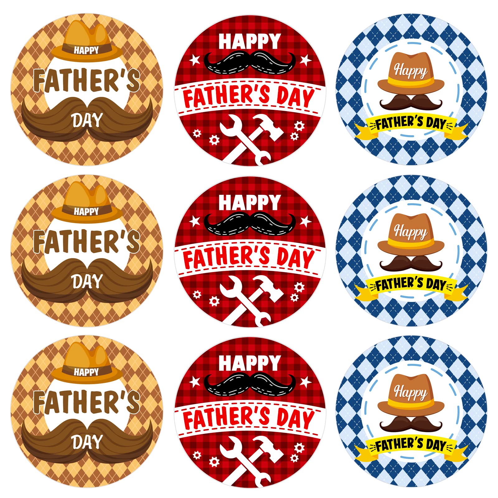Snapklik.com : Happy Fathers Day Stickers Labels, 1.5" Fathers Day Gift ...