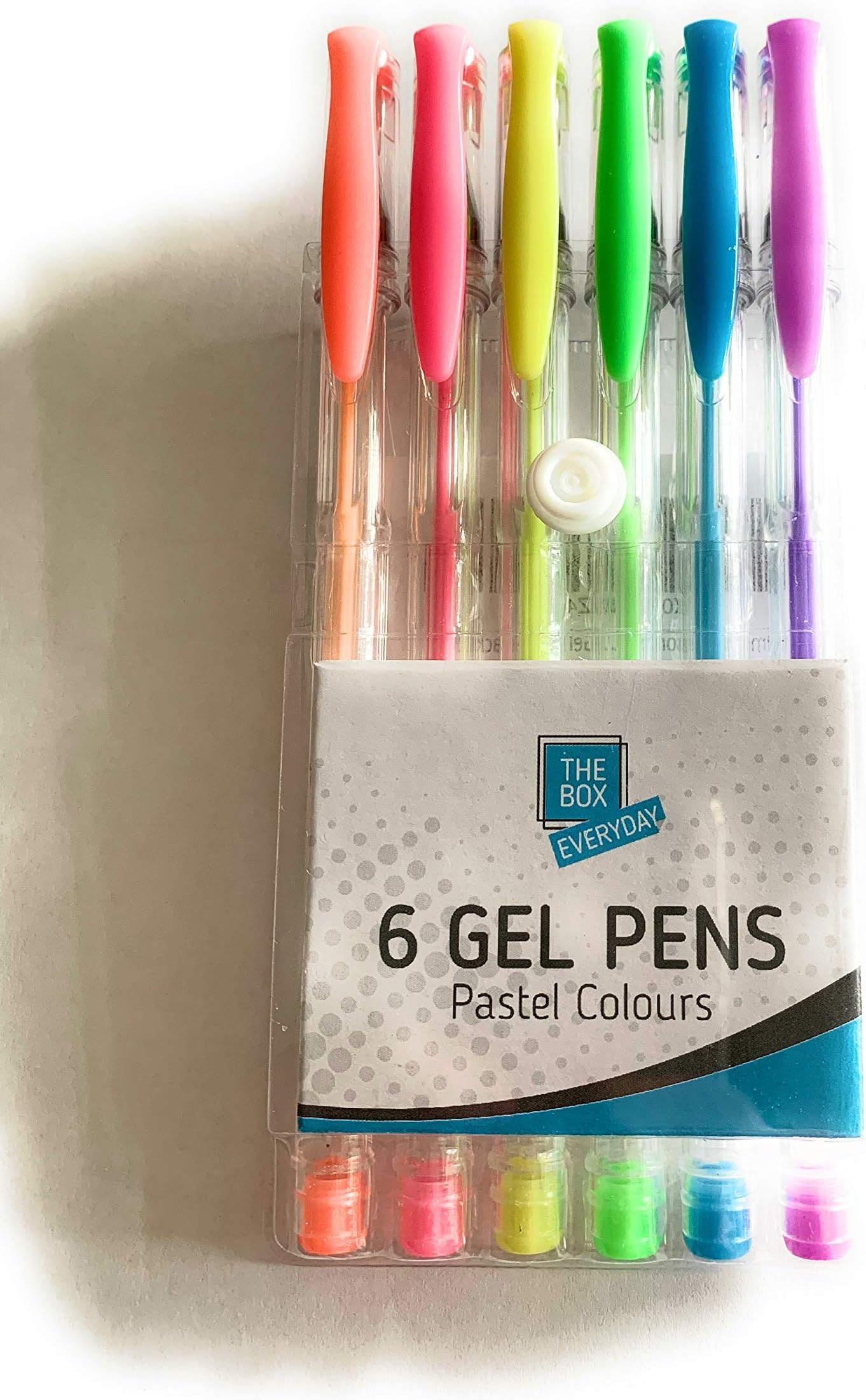 Helix Oxford Colour Gel Pens (x10 Pack Assorted Colours) with Plastic ...