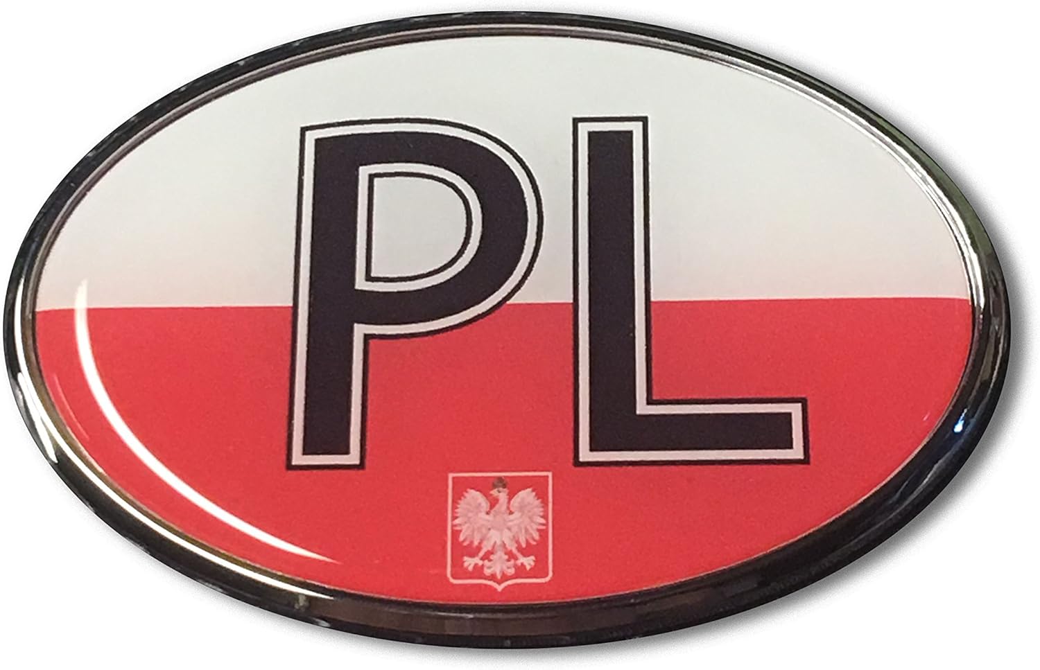 Amazon.com: POLAND flag Emblem Proud Car OVAL Domed sticker 3D 3.25"x 2 ...