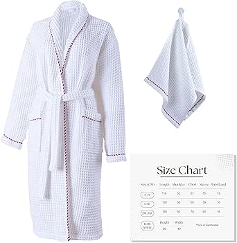 Püskül - White Waffle Robe Plus Size - Cotton Waffle Spa Robe Women ...