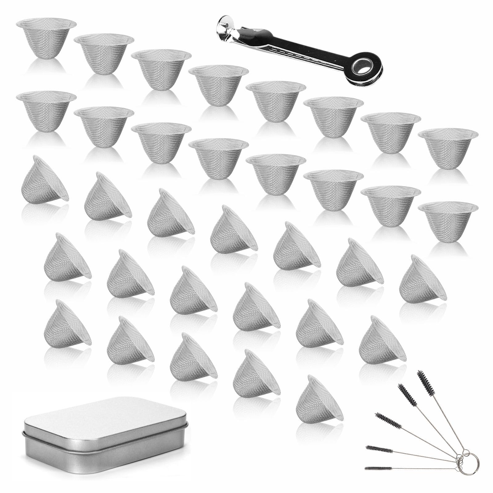 Amazon.com: Fyjbnh 30 Pcs Stainless Steel Bowl Screen Filters ...