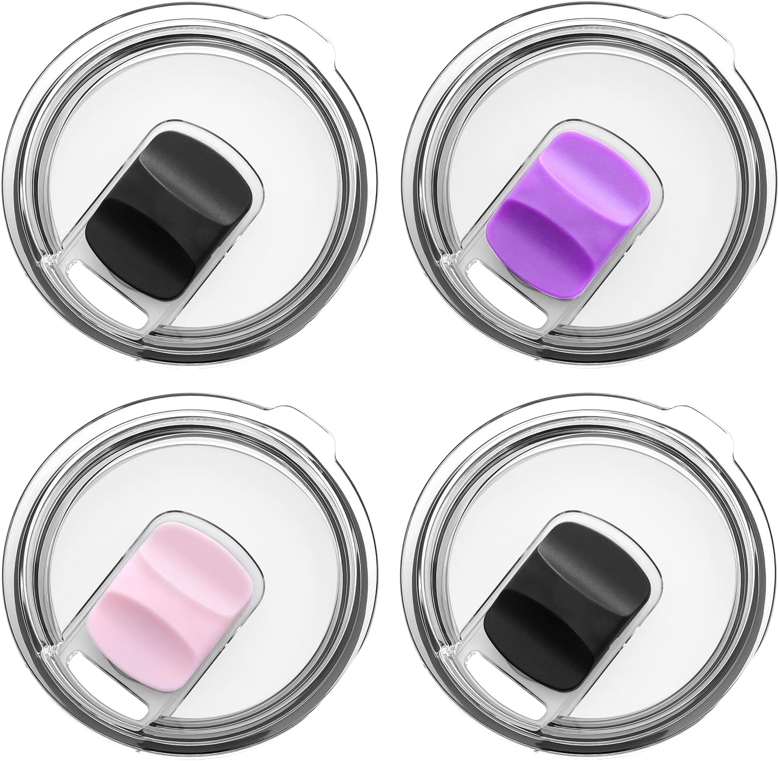 Amazon.com: 2 Pack 30oz Magnetic Tumbler Lid with 6 Magnetic Slider ...