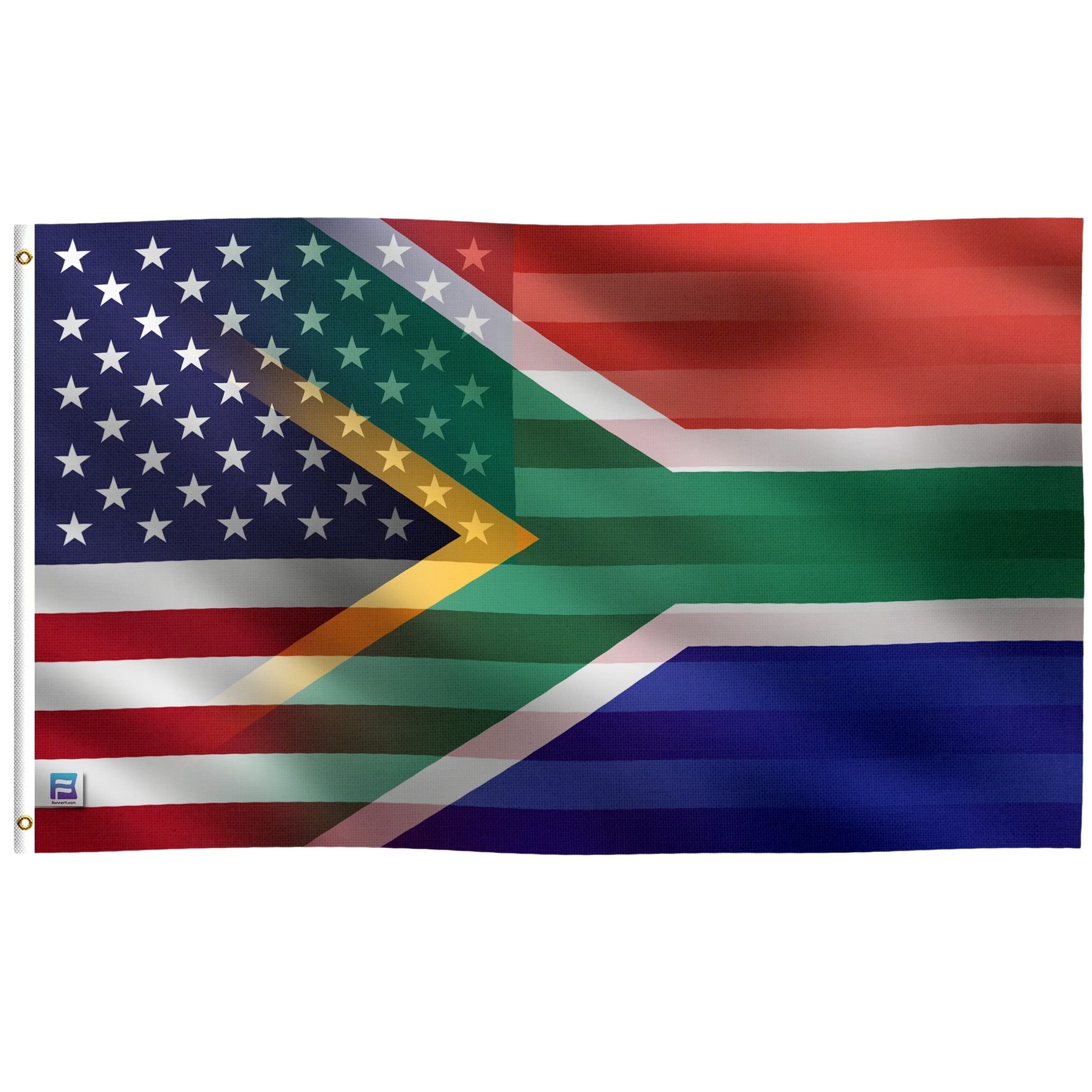 Amazon.com : 3x5 ft South African American Hybrid Flag: 100% Polyester ...