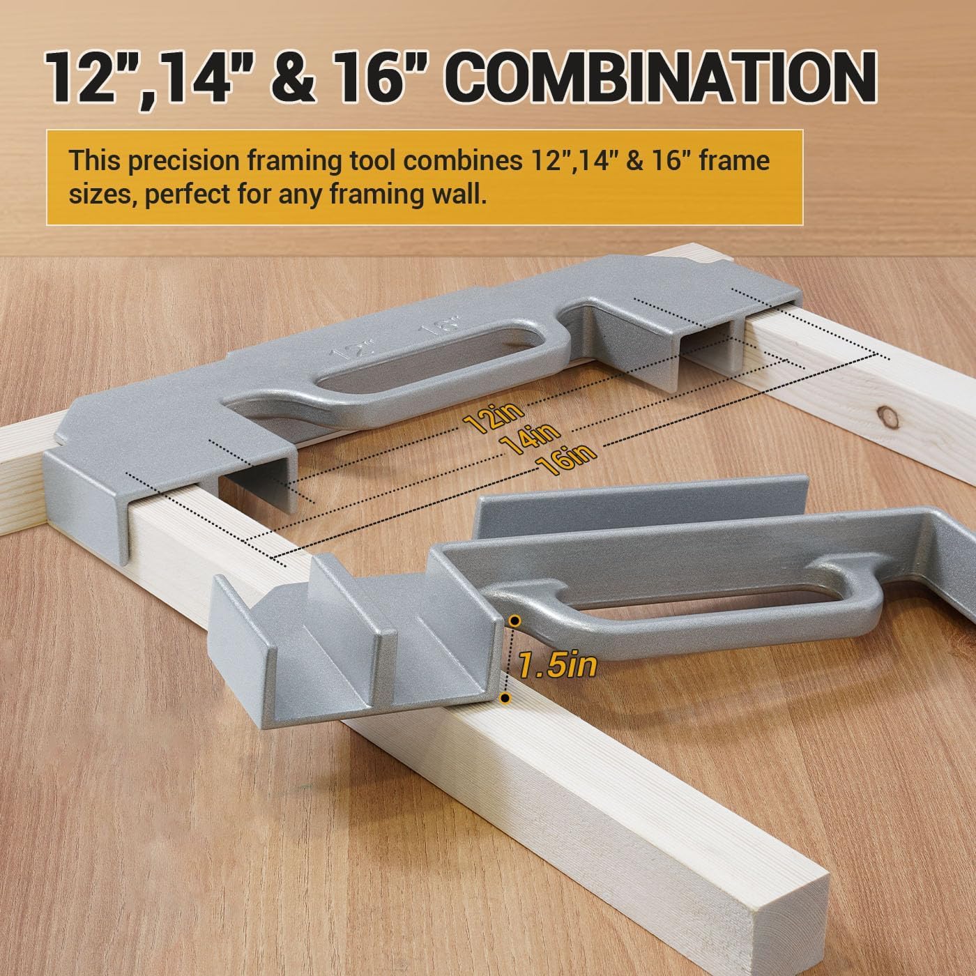 Snapklik.com : (2 Pack)3 In 1 Framing Tools, 12", 14" & 16" On-Center ...