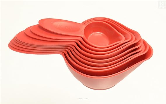 Amazon.com: Pourfect9-Piece Measuring Cup Set, Empire Red: Pourfect ...