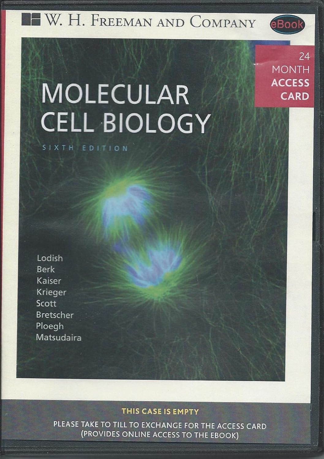 24m Ebk Acs Crd Mcb 6e: Lodish H.; Berk a. E: 9781464105722: Amazon.com ...