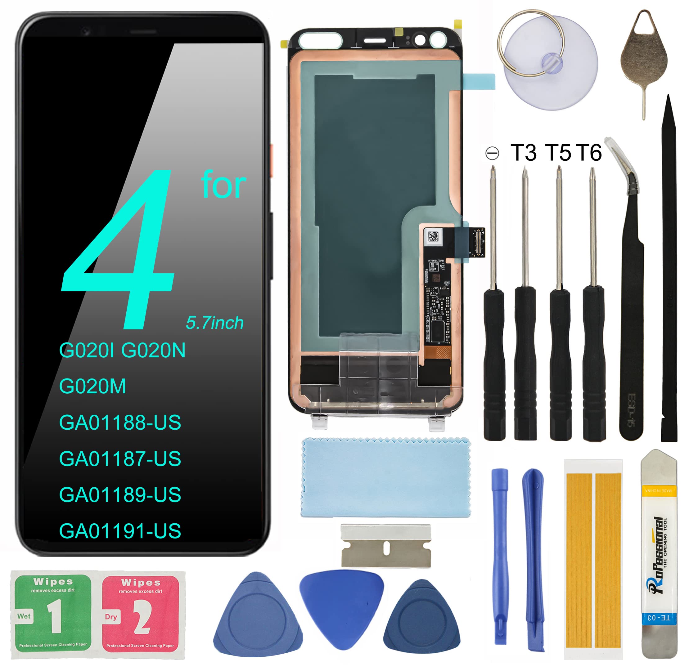 Amazon.com: OLED LCD Screen Replacement Compatible with Google Pixel 4 ...