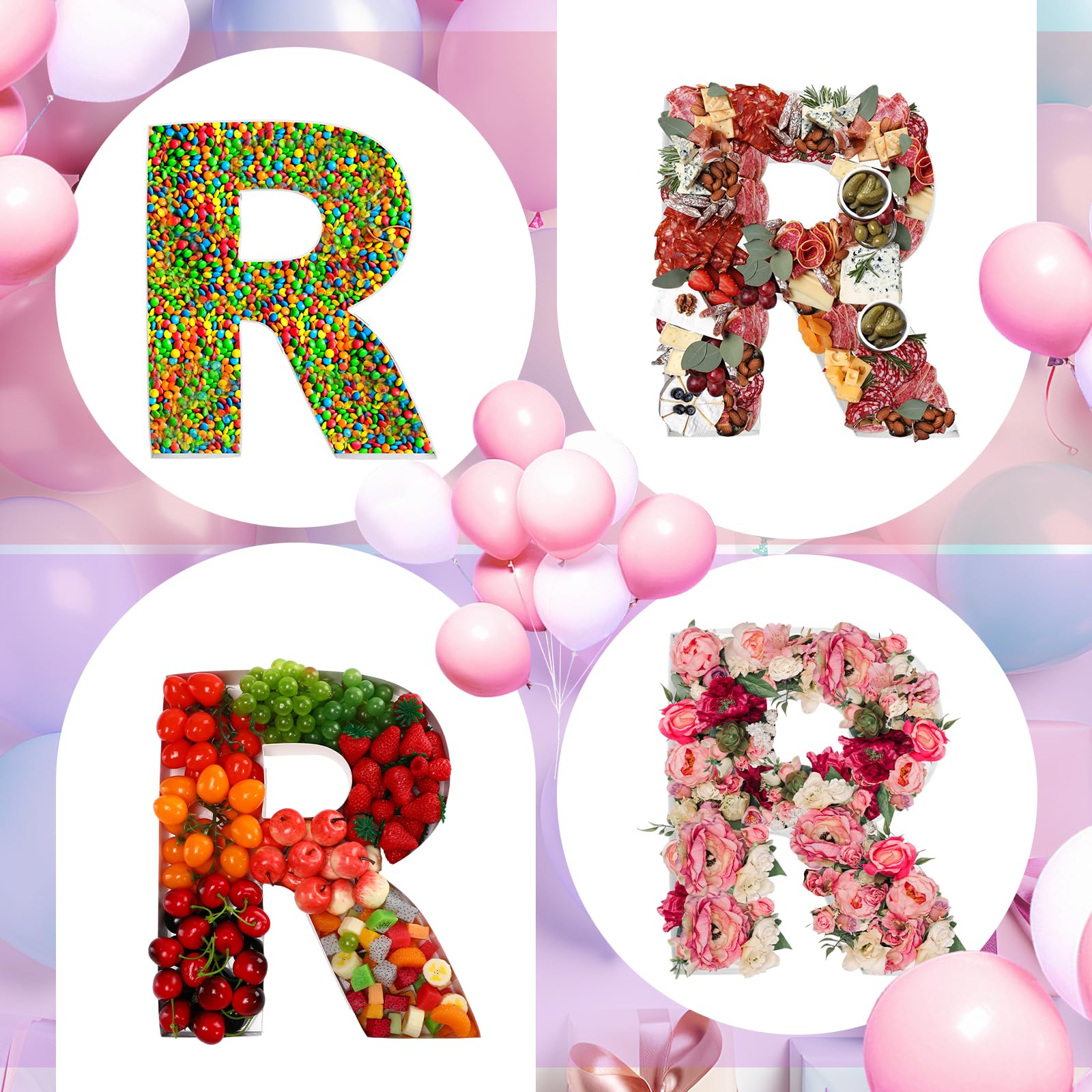 Snapklik.com : Mifoci 13.7inch Cardboard Letter Boxes Charcuterie ...