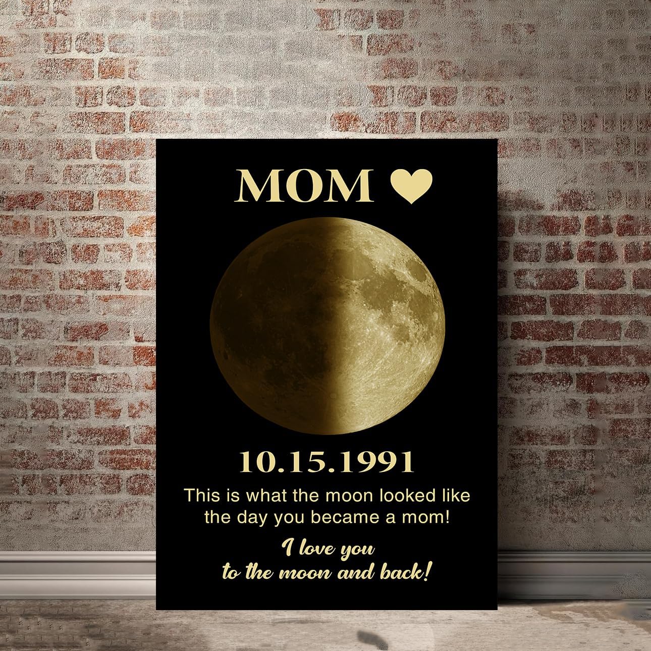 Amazon.com: Omaishine Personalized Moon Phase Canvas Poster Gift For ...