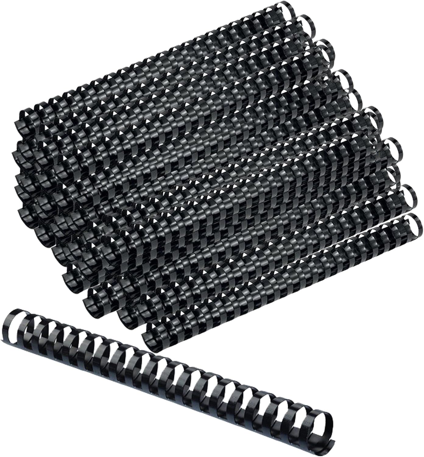 Amazon.com : PERFORMORE 100 Pack of Binding Combs, Black Plastic Comb ...