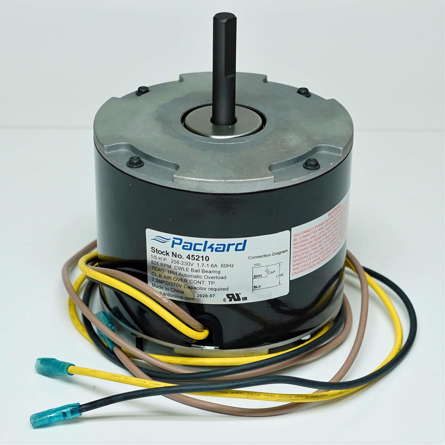 Packard 45210 Condenser Fan Motor Replacement for Carrier HC37GE210 1 ...
