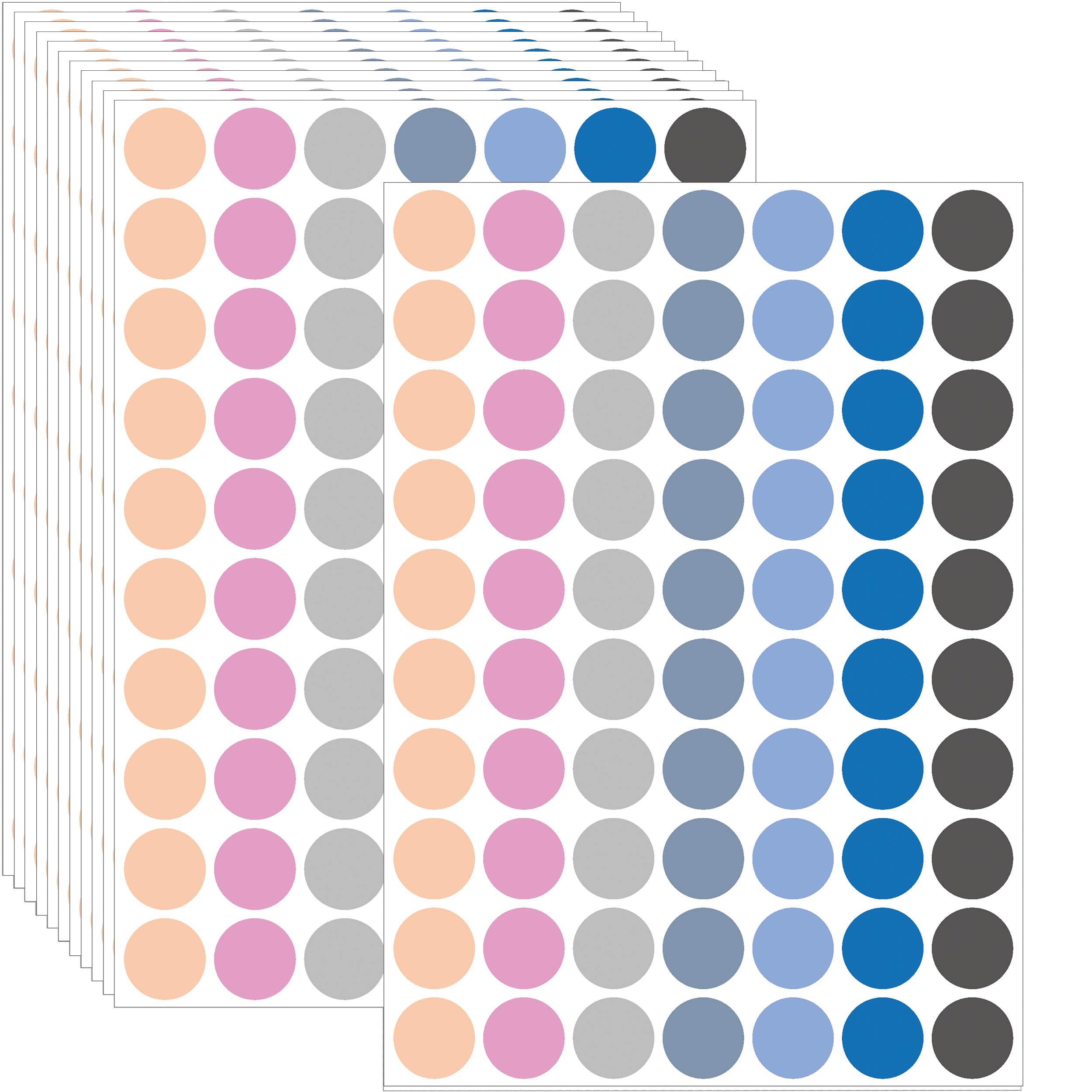 Amazon.com : YSHIHE Garage Sale Stickers 3/4" Dot Stickers 7 Colored ...