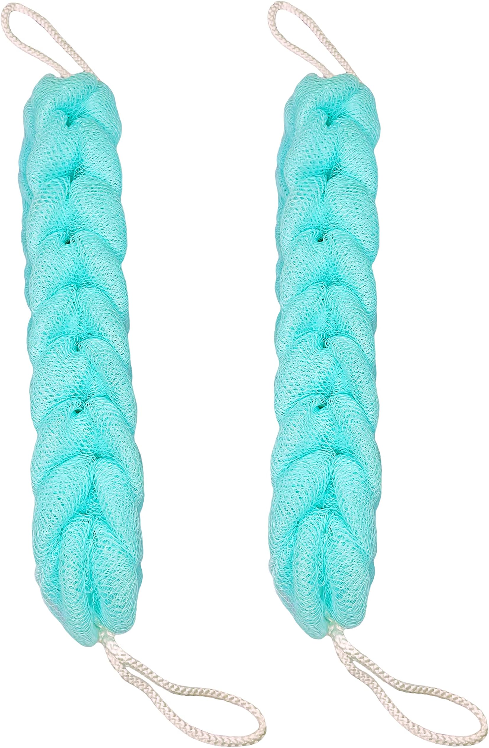 Amazon.com : Long Stretch Back Sponge with Rope Handles Back Scrubber ...