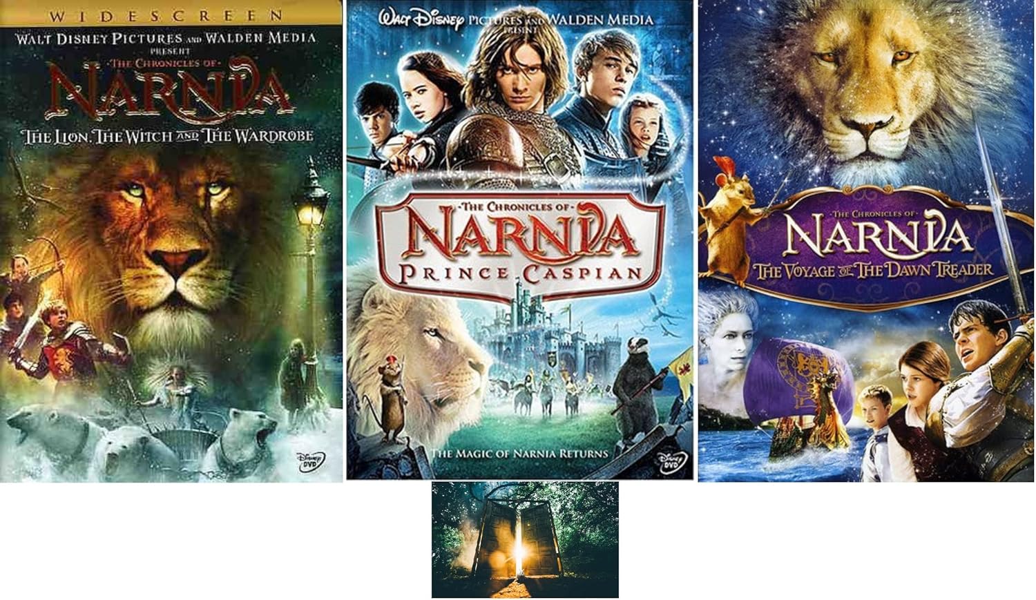 The Chronicles of Narnia Trilogy 1 2 3 (3 DVD SET, WS) Includes Glossy ...