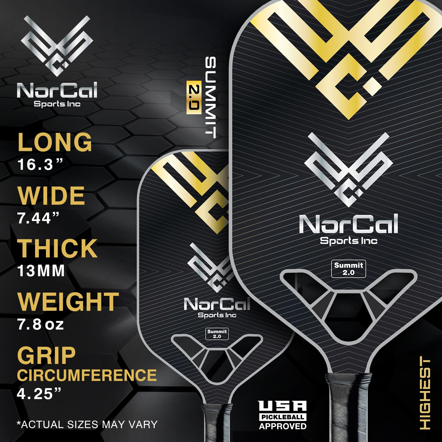 Snapklik.com : Norcal Sports Pro Carbon Fiber Pickleball Paddle 2024 ...