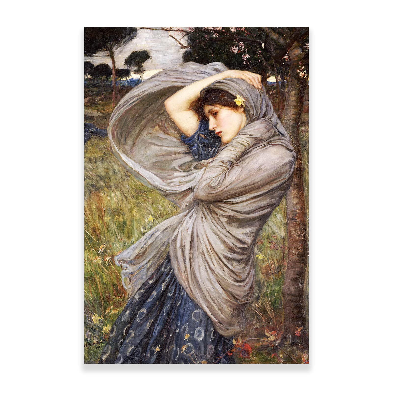 Amazon.com: John William Waterhouse Canvas Wall Art,Boreas 1903 Canvas ...