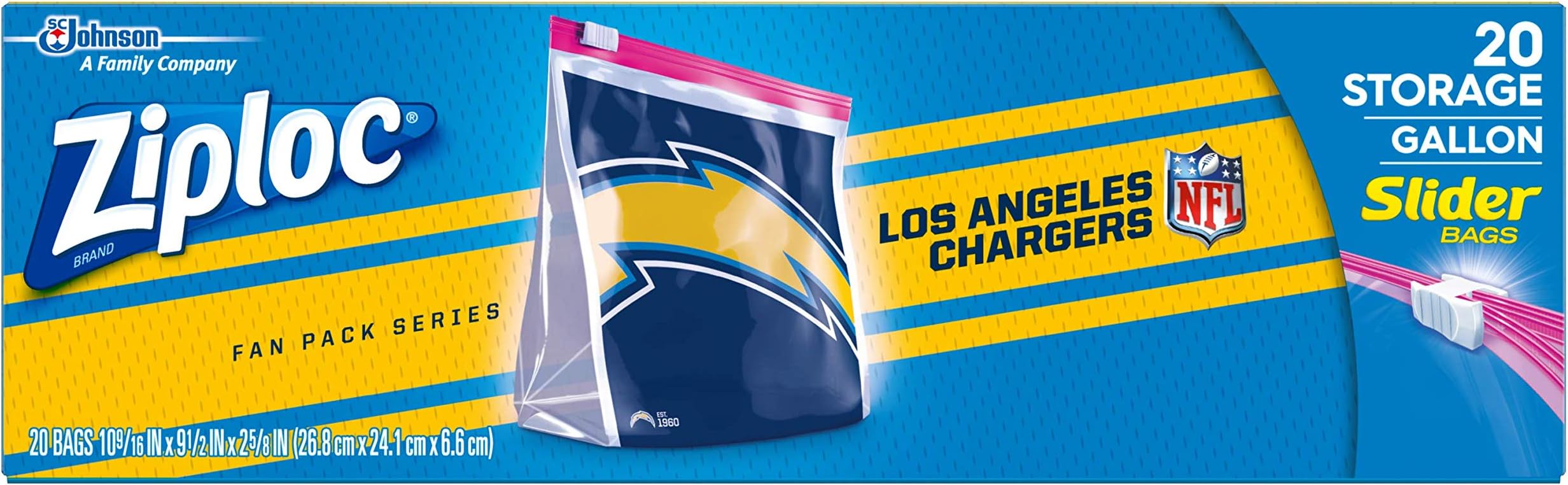 Amazon.com: Ziploc Slider Storage Gallon Bag, Great for Grab-and-go Snacking, Tailgating or ...