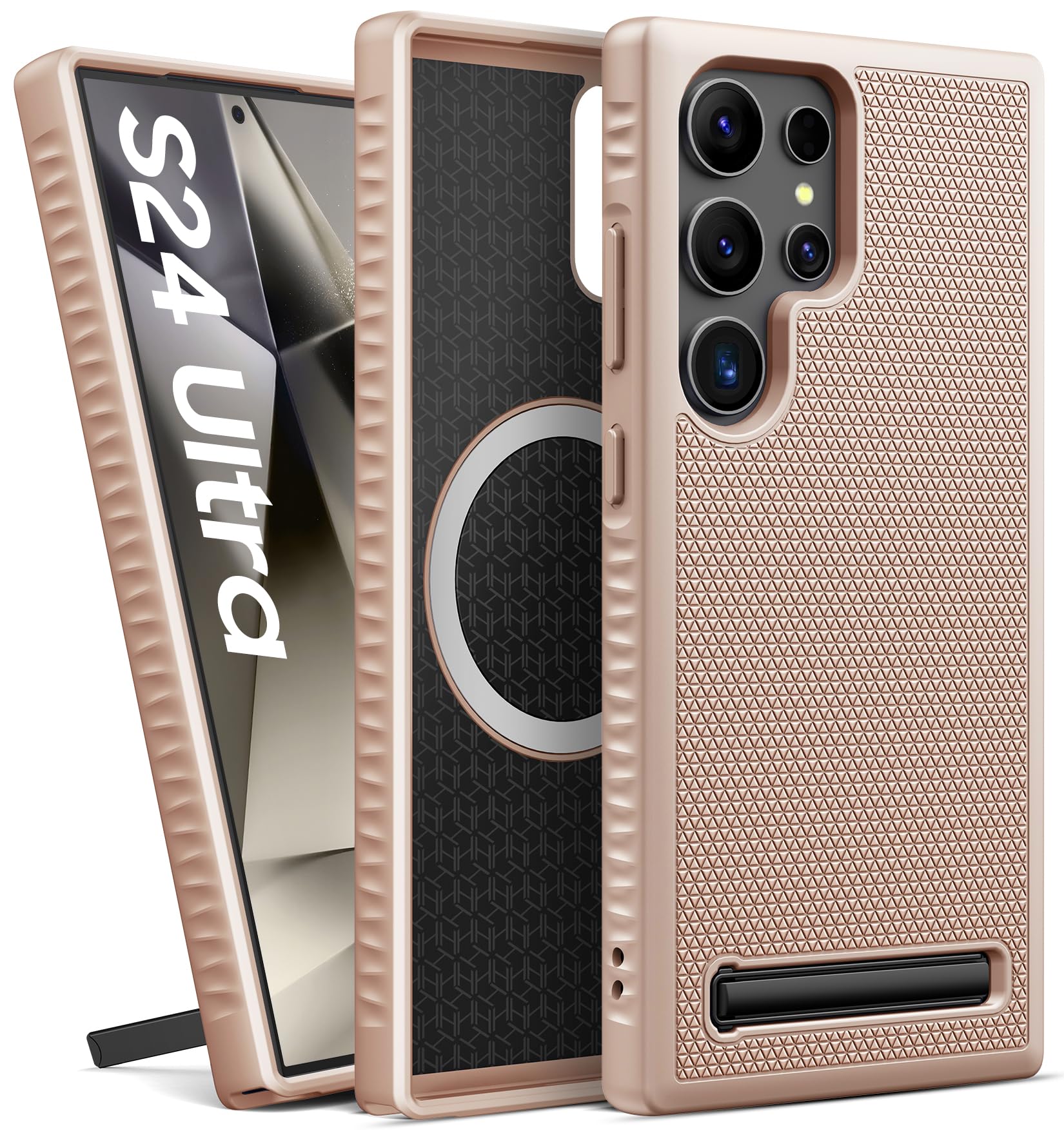 Amazon.com: BXYJY Magnetic Case for Samsung Galaxy S24 Ultra Built in ...