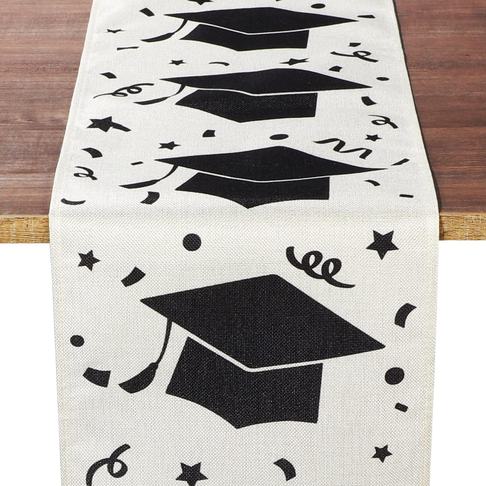 Amazon.com: Xinnun Burlap Graduation Table Runner 2024 Graduation Party ...