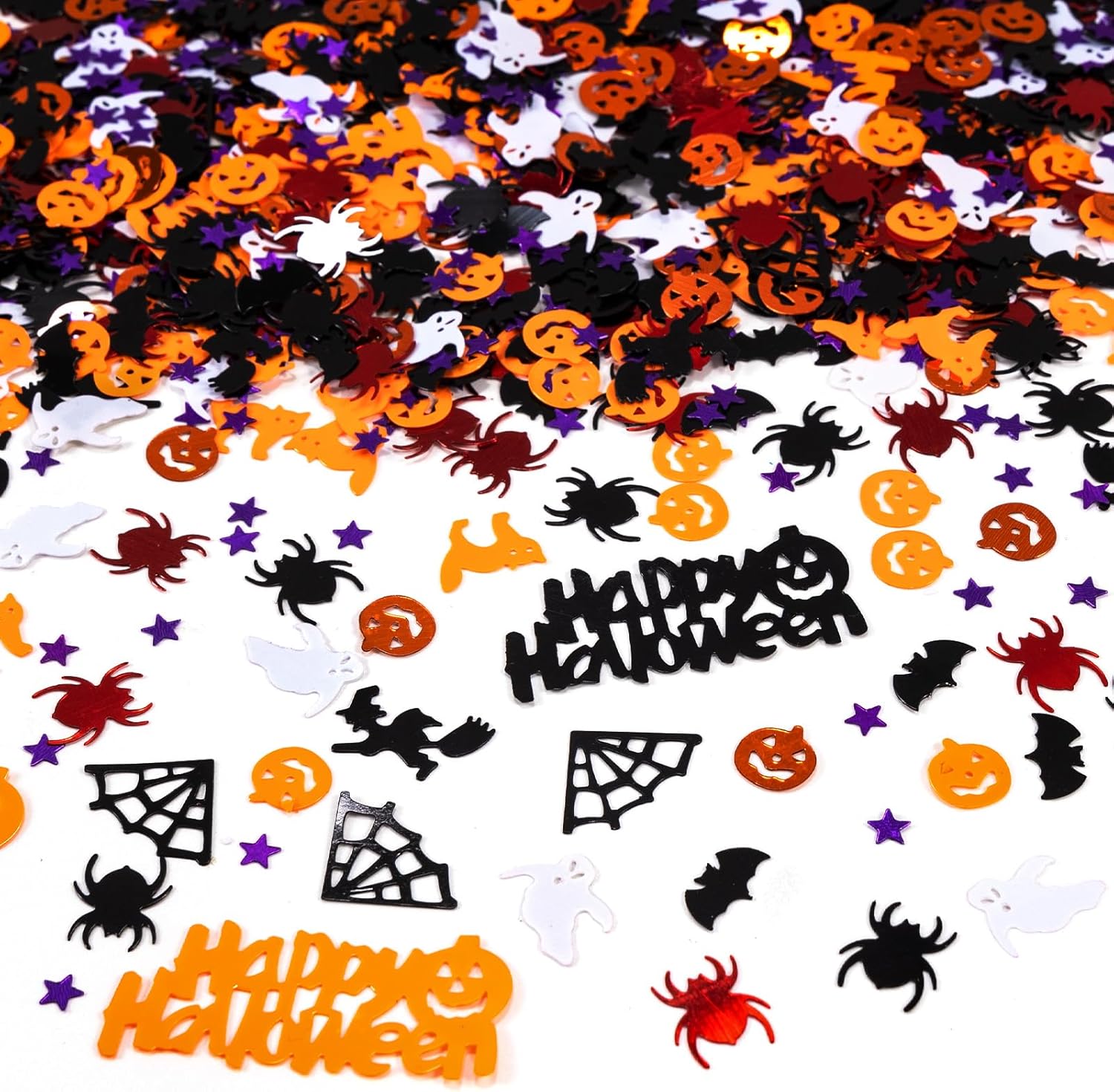 Amazon.com: Halloween Party Table Scatter Confetti, 3000 Pcs Pumpkin ...