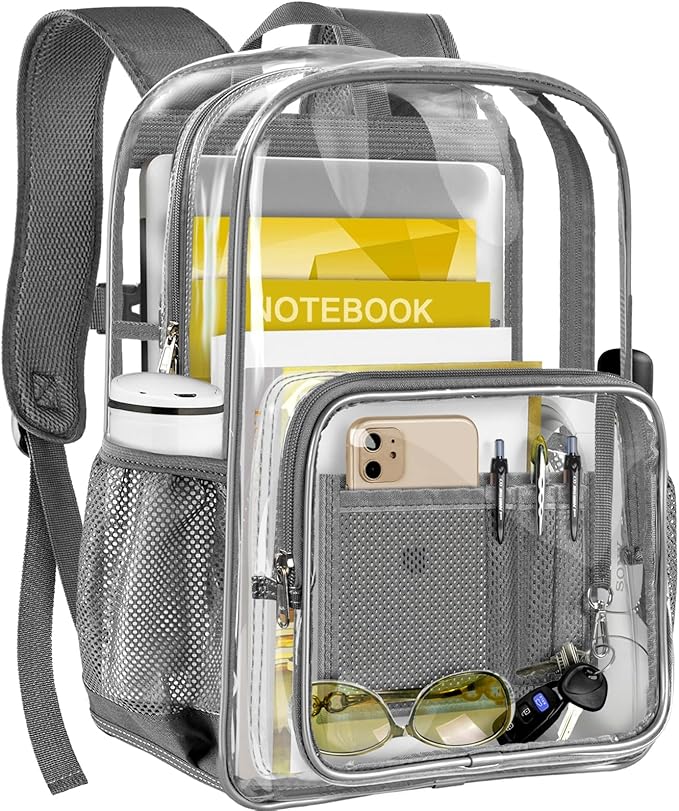 Amazon.com | GEAMSAM Clear Backpack Heavy Duty Large Transparent ...
