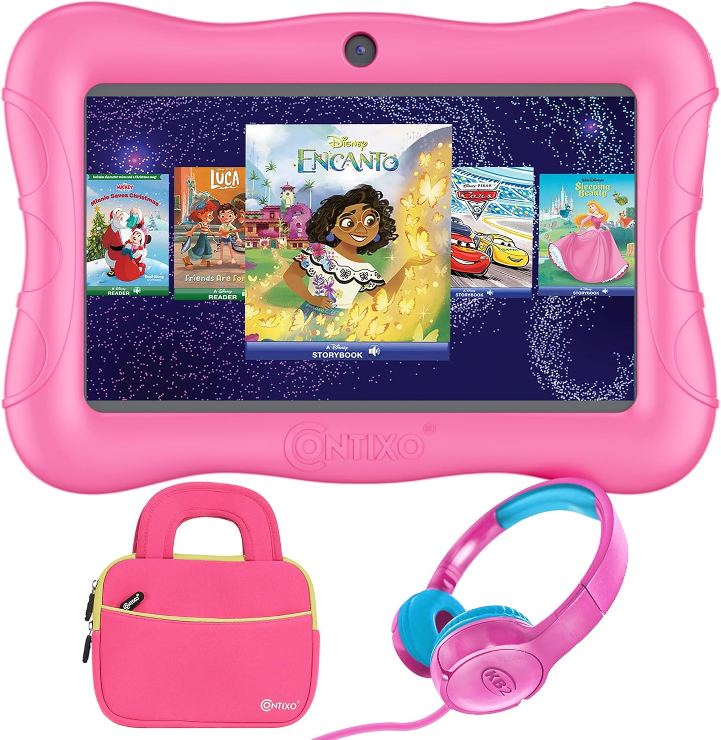 Amazon.com : Contixo 7 inch Kids Tablet Bundle, Android Tablet and Kids ...