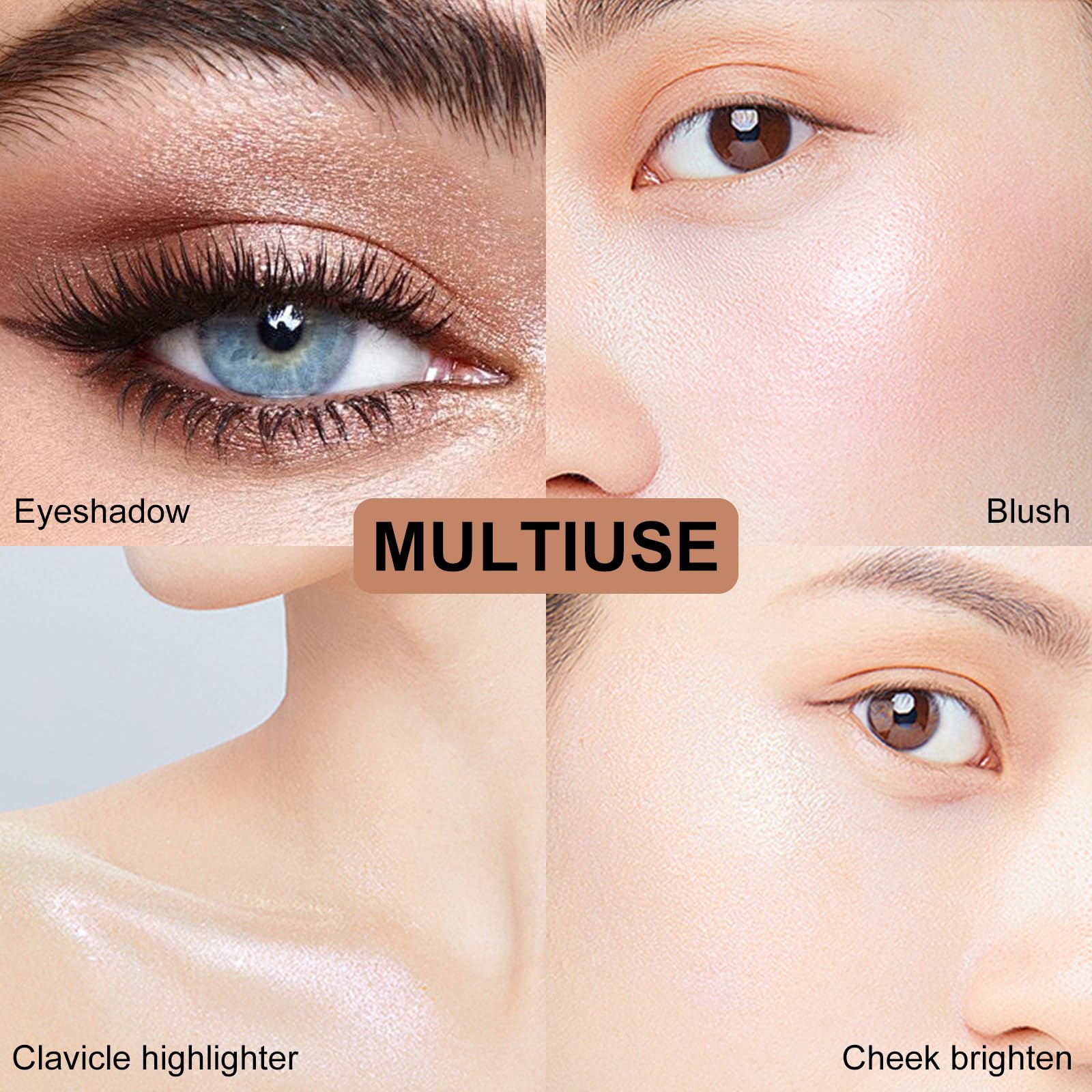 Snapklik.com : Shimmer Cream Eyeshadow, Metallic Mousse Mini Single ...