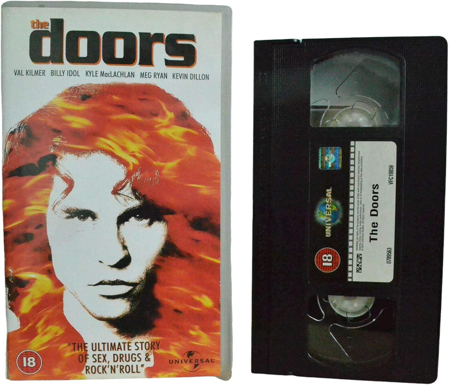 The Doors [VHS] : Val Kilmer, Frank Whaley, Kevin Dillon, Meg Ryan ...
