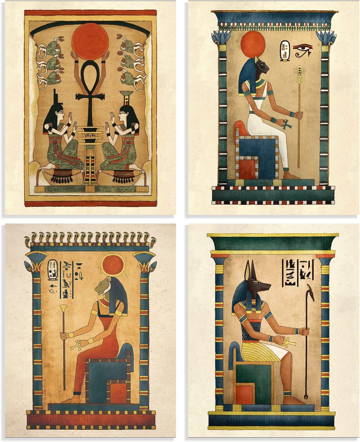Amazon.com: Vintage Ancient Egyptian Hieroglyphs Mythology Poster Wall ...