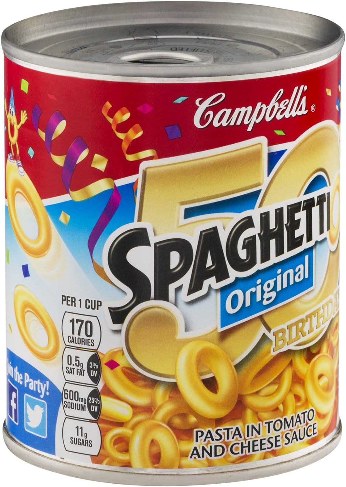 Amazon.com : Campbell's, SpaghettiOs Pasta, Original, in Tomato Sauce ...