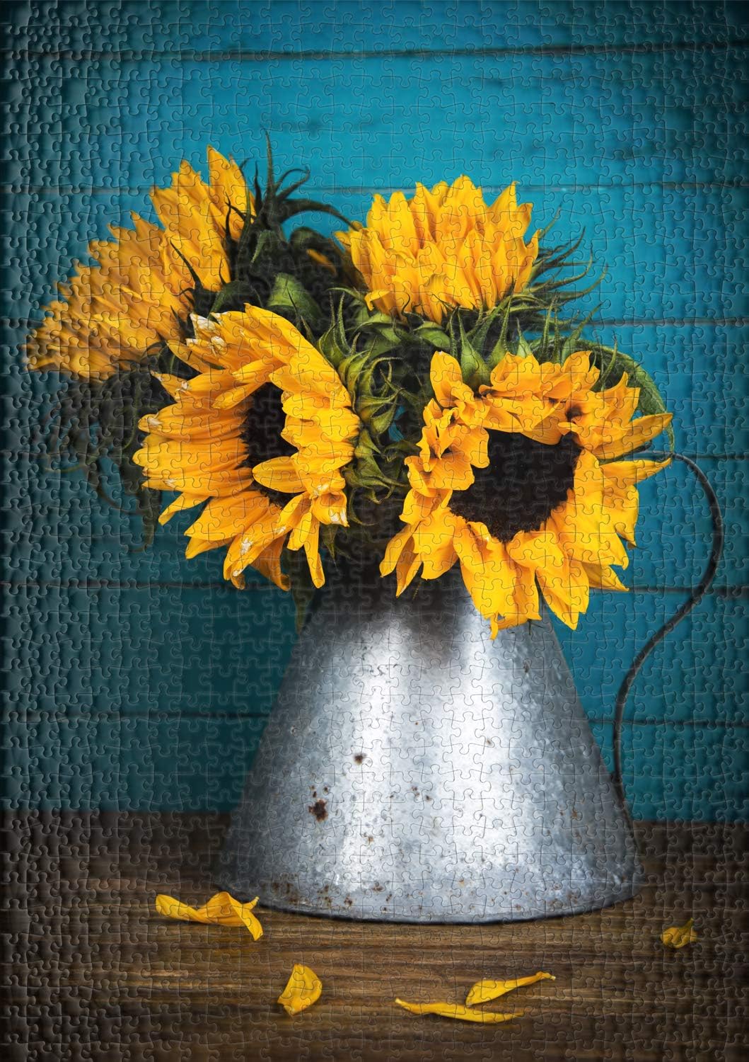Ulmer Puzzleschmiede – Puzzle Sunflowers: 1000 pieces jigsaw puzzle ...