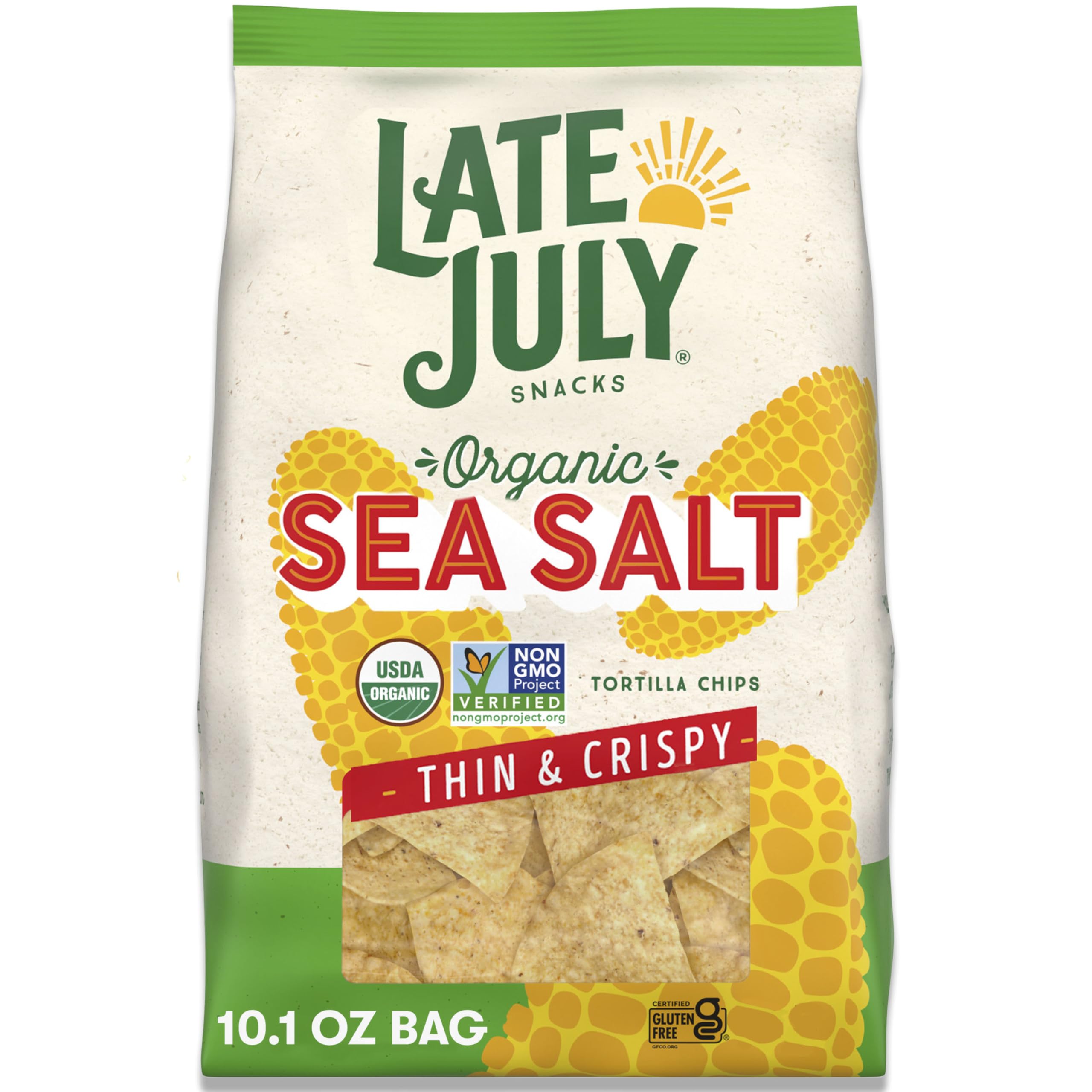 Amazon.com: Late July Snacks Thin and Crispy Organic Tortilla Chips ...