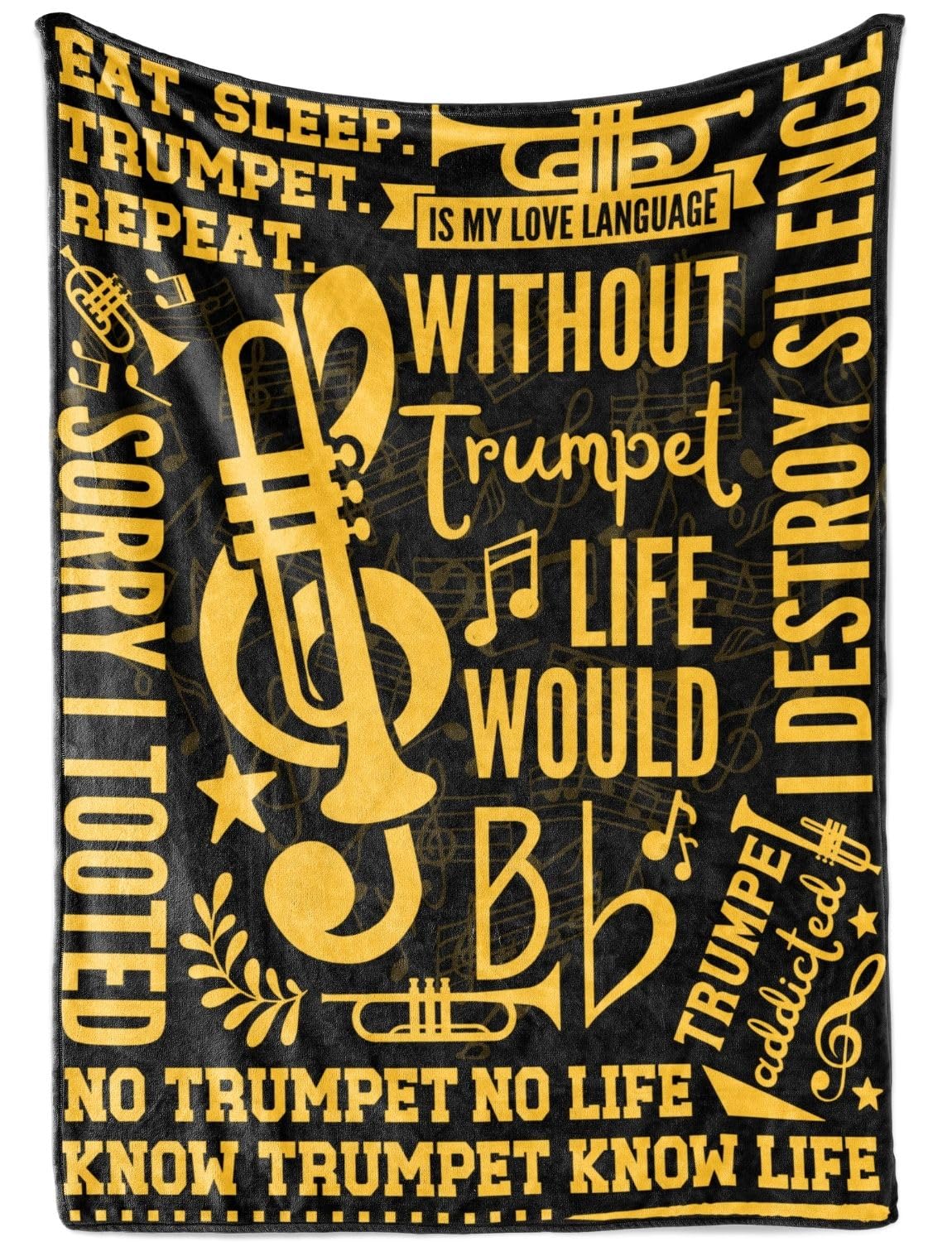 Amazon.com: Huglanket Trumpet Gifts, Trumpet Blanket for Women, Men ...
