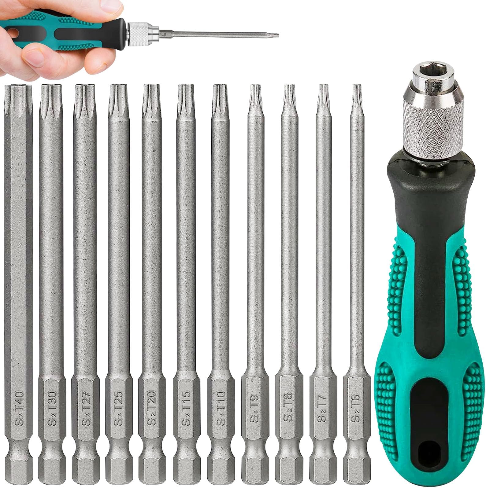 Funmo Torx Schraubendreher Set, 100mm T6-T40 Torx Magnetische ...