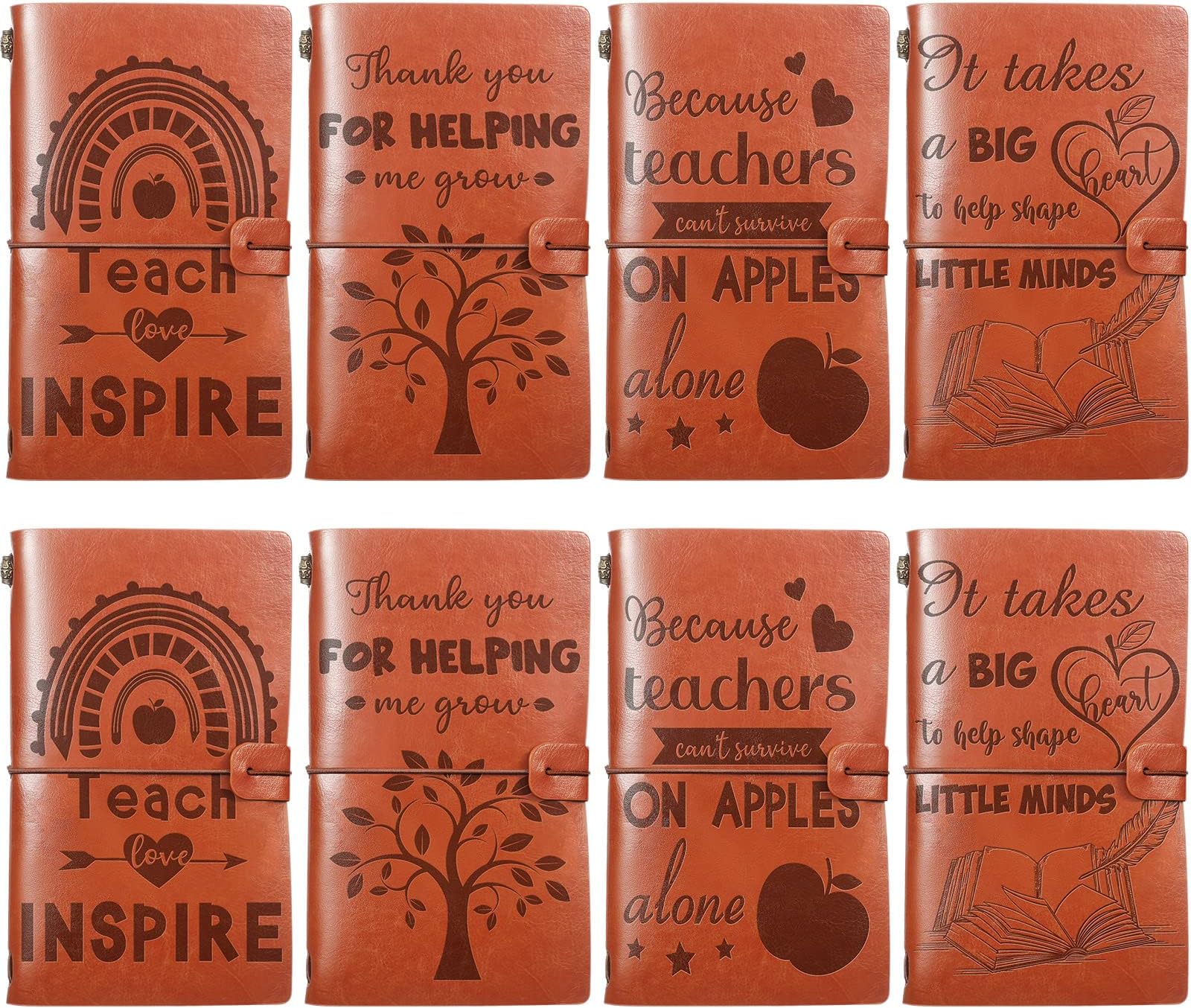 Amazon.com : Qeeenar 24 Pcs Teacher Appreciation Gifts Teacher Notebook ...