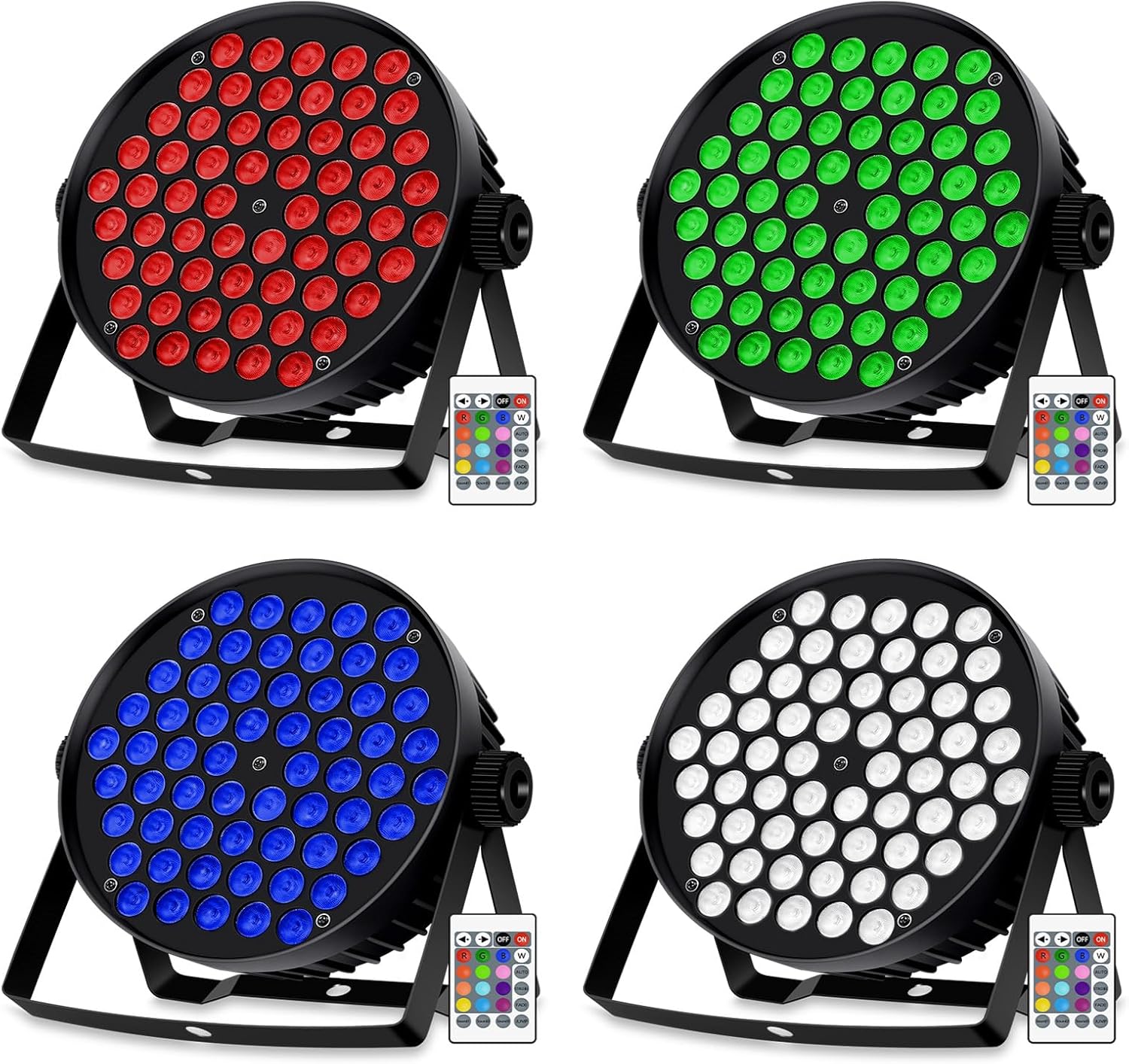 Amazon.com: ENDYSHOW RGBW Par Lights,90W RGBW 4IN1 LED Stage Par Lights ...