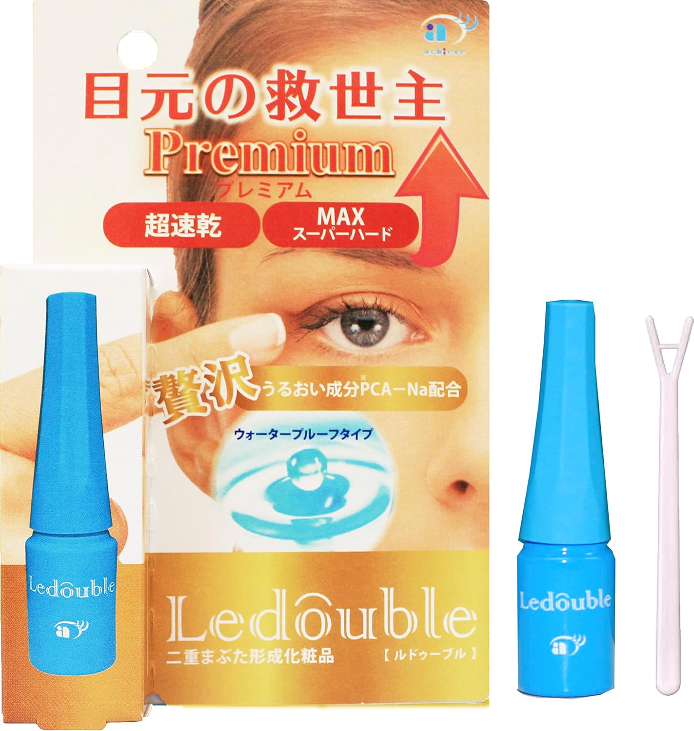 Amazon | ルドゥーブルプレミアム 2ml 二重 ふたえまぶた 癖付け 皮膜式 皮膜 ウォータープルーフタイプ 前髪キープ | ledouble ルドゥーブル | 二重まぶたグッズ 通販