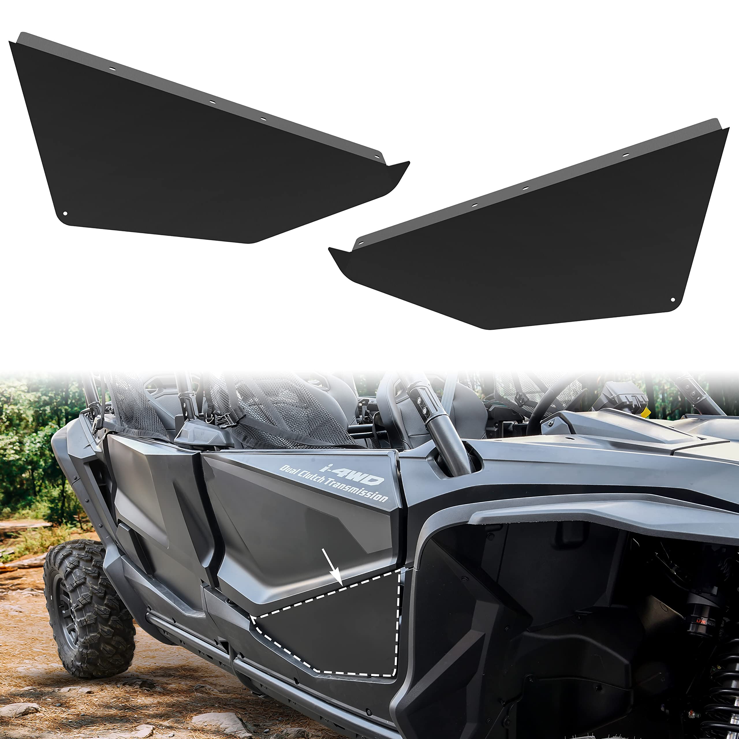 Amazon.com: SAUTVS Aluminium Lower Door Panels for Honda Talon 1000 ...