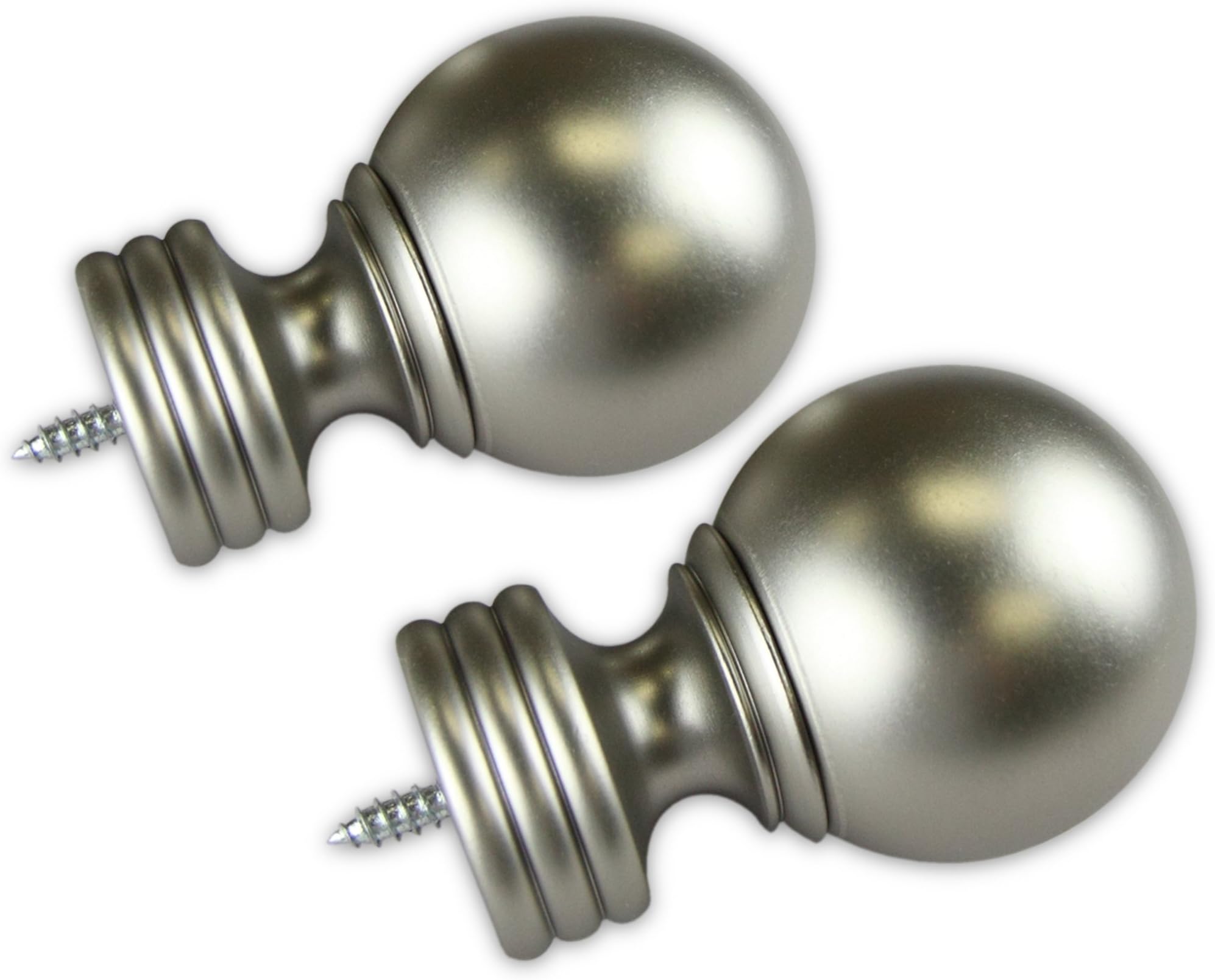 Amazon.com: Ivilon End Cap Finials for Curtain Rods of 7/8 and 1 Inch ...