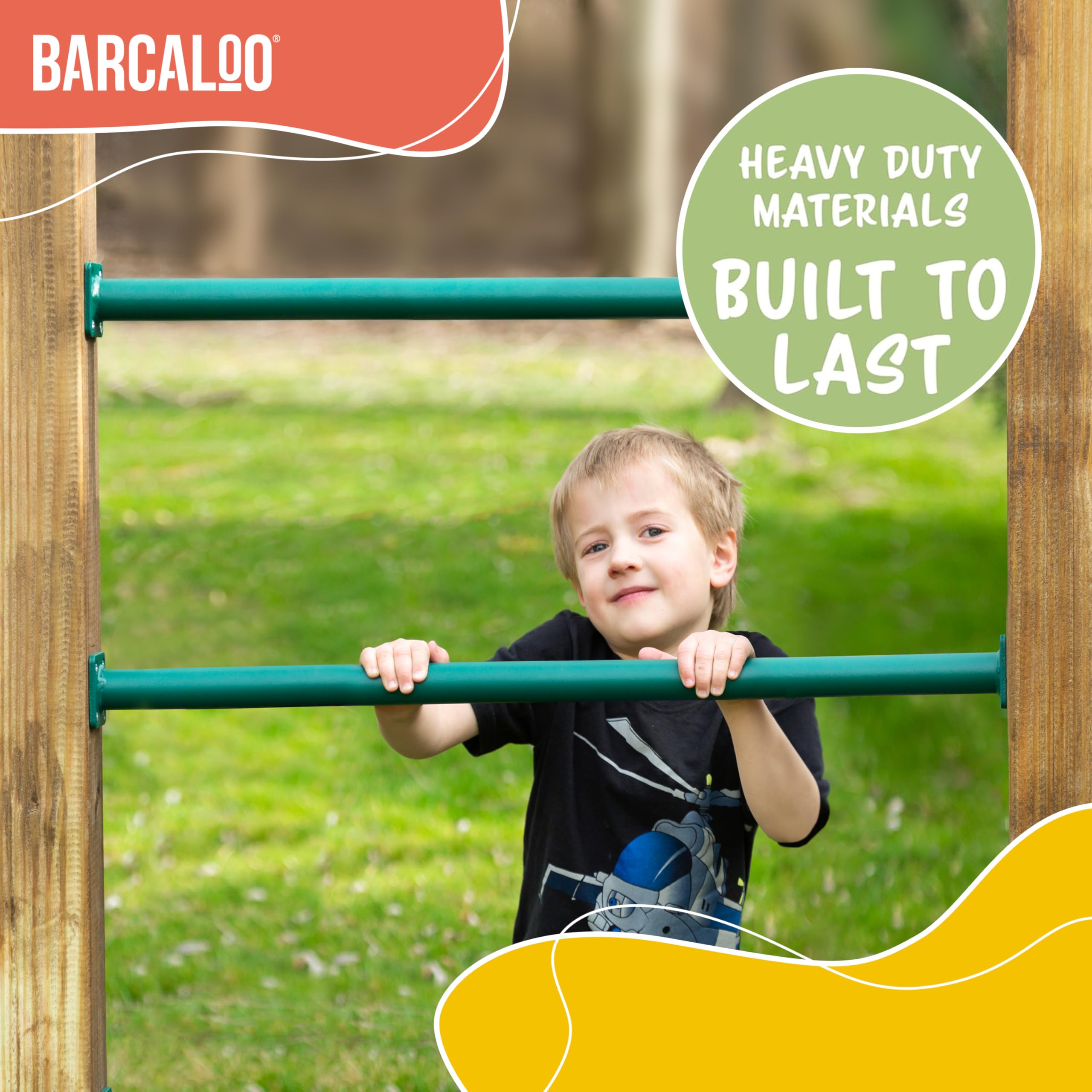 Snapklik.com : 30 Inch Outdoor Monkey Bars For Backyard - Set Of 6 ...
