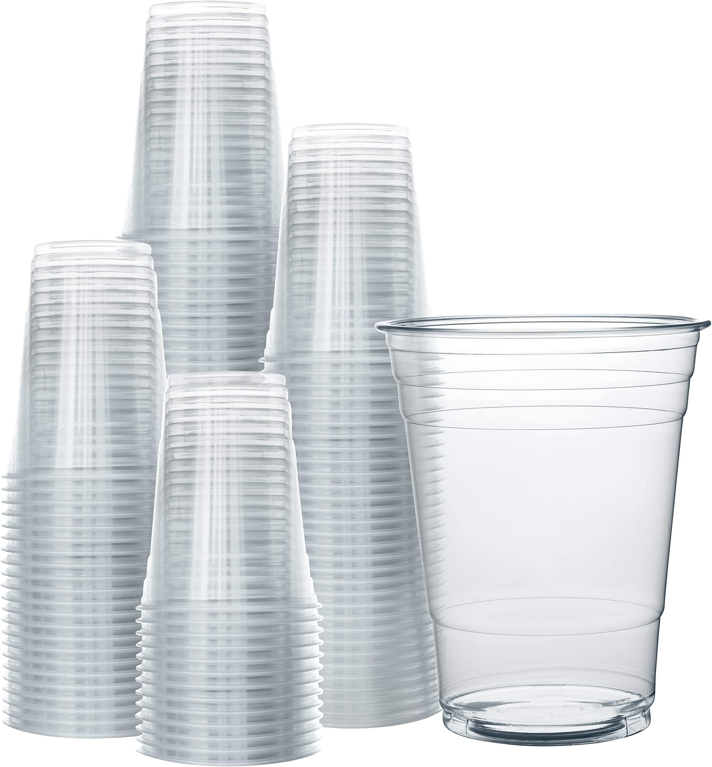 Amazon.com: 30 Pcs 16 oz Disposable Clear Plastic Cups Bulk Party ...