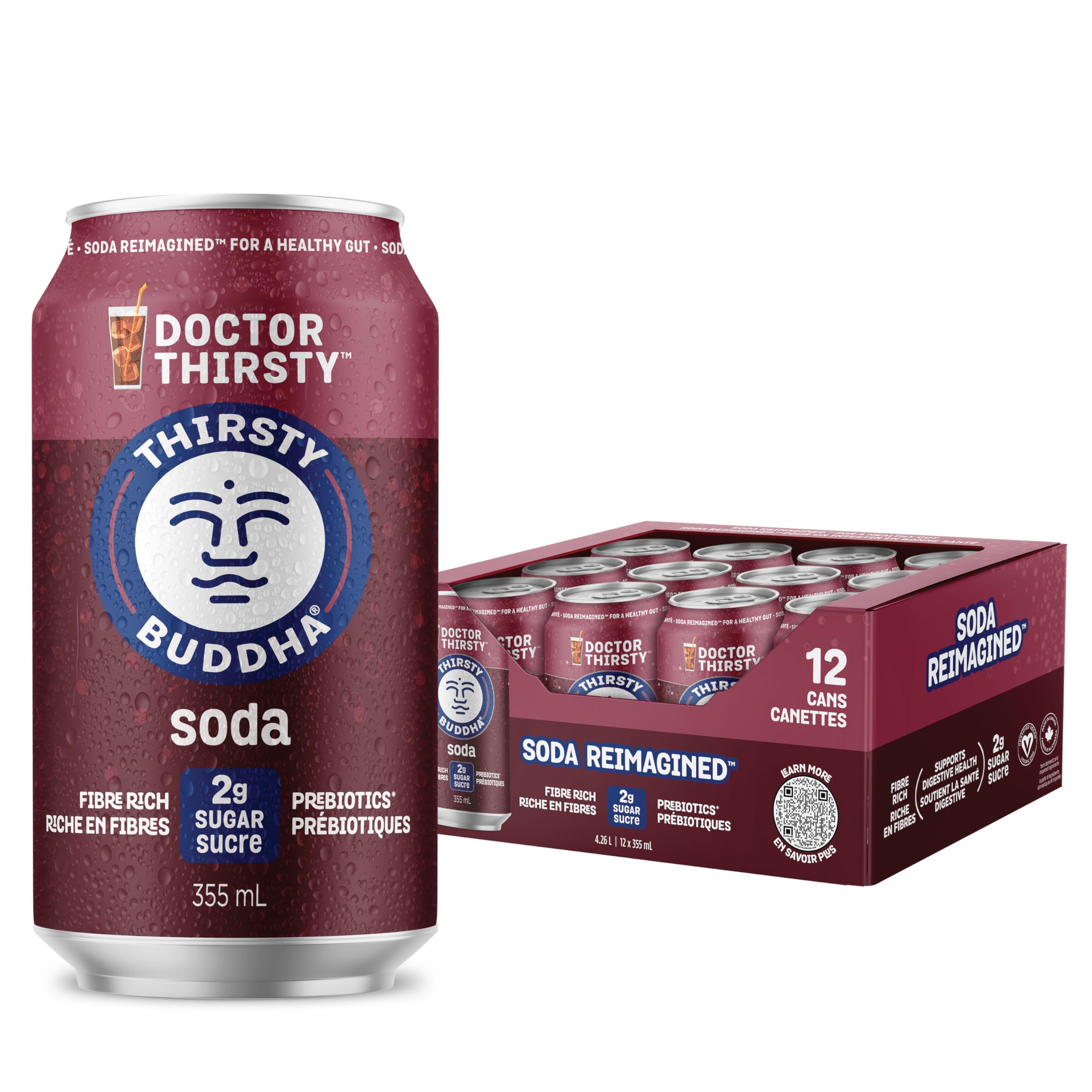 Thirsty Buddha Soda – Prebiotic Soft Drink – Pop Soda - Vegan - Non-GMO ...
