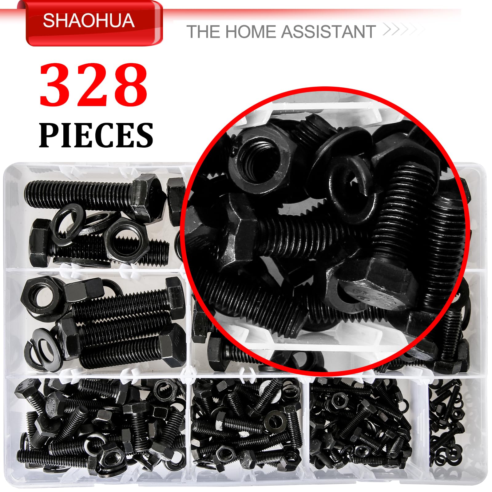 Snapklik.com : M3 M4 M5 M6 M8 M10 M12 Metric Bolt Assortment, Grade 8.8 ...