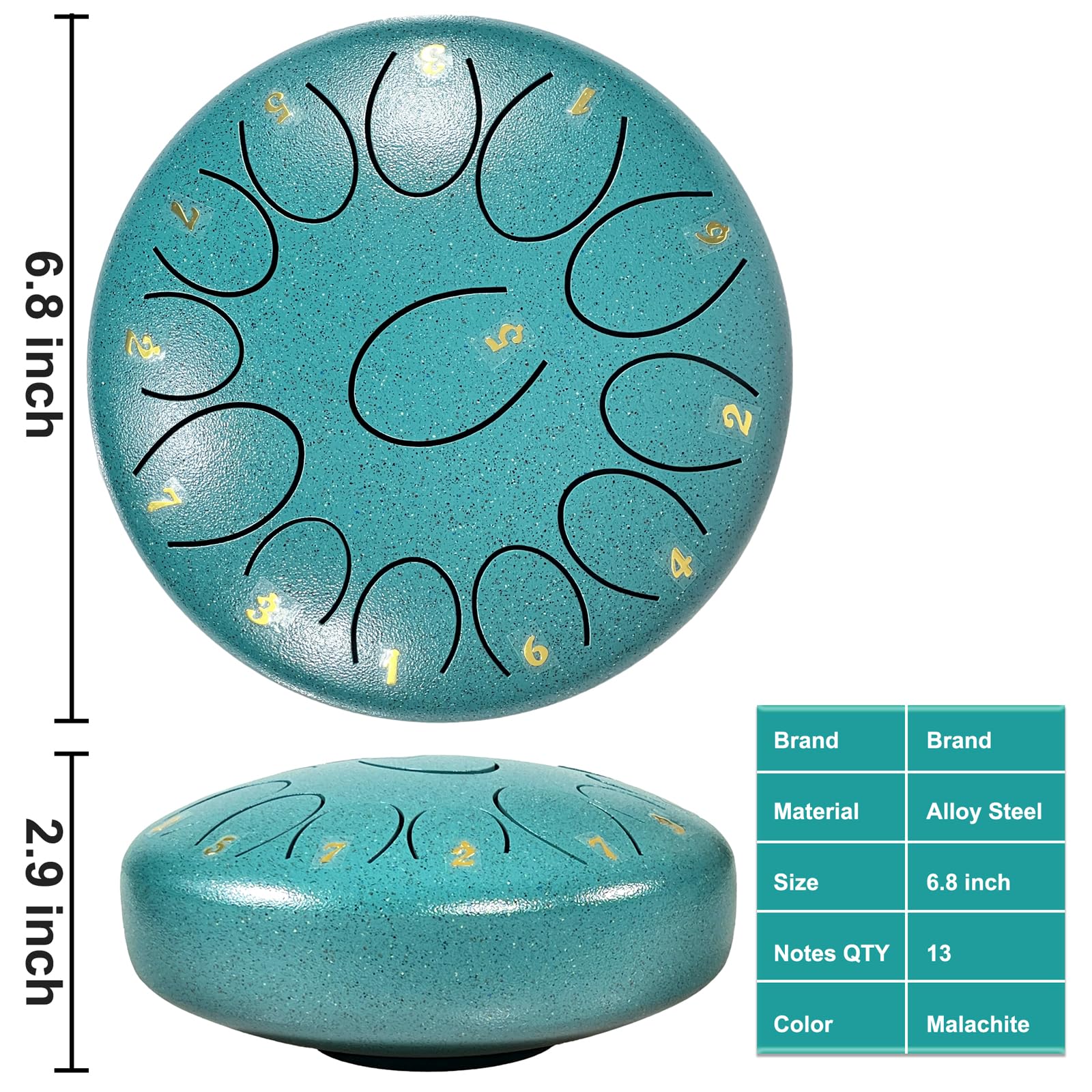 Snapklik.com : REGIS Steel Tongue Drum Zen Yoga Gift Tongue Drum For ...