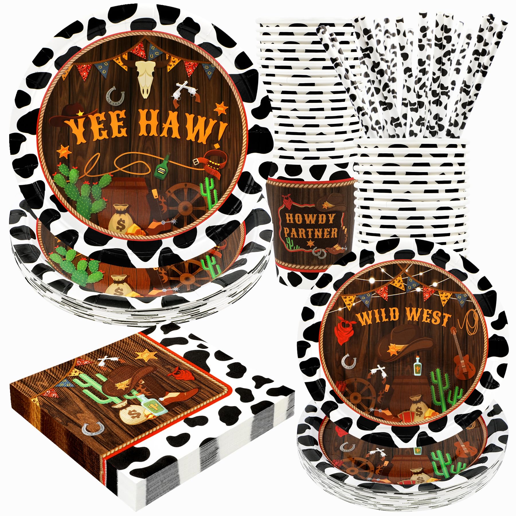 Amazon.com: Western Birthday Party Supplies Decorations, Cowboy Wild ...