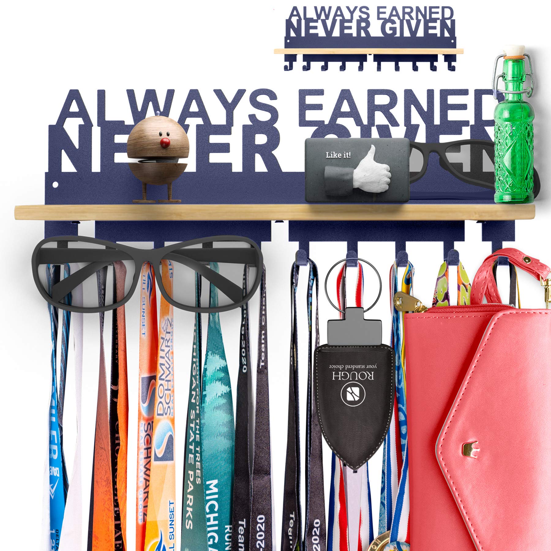 Buy Trophy Medal Holder Display Hanger Rack Frame Shelf,Medal holder ...