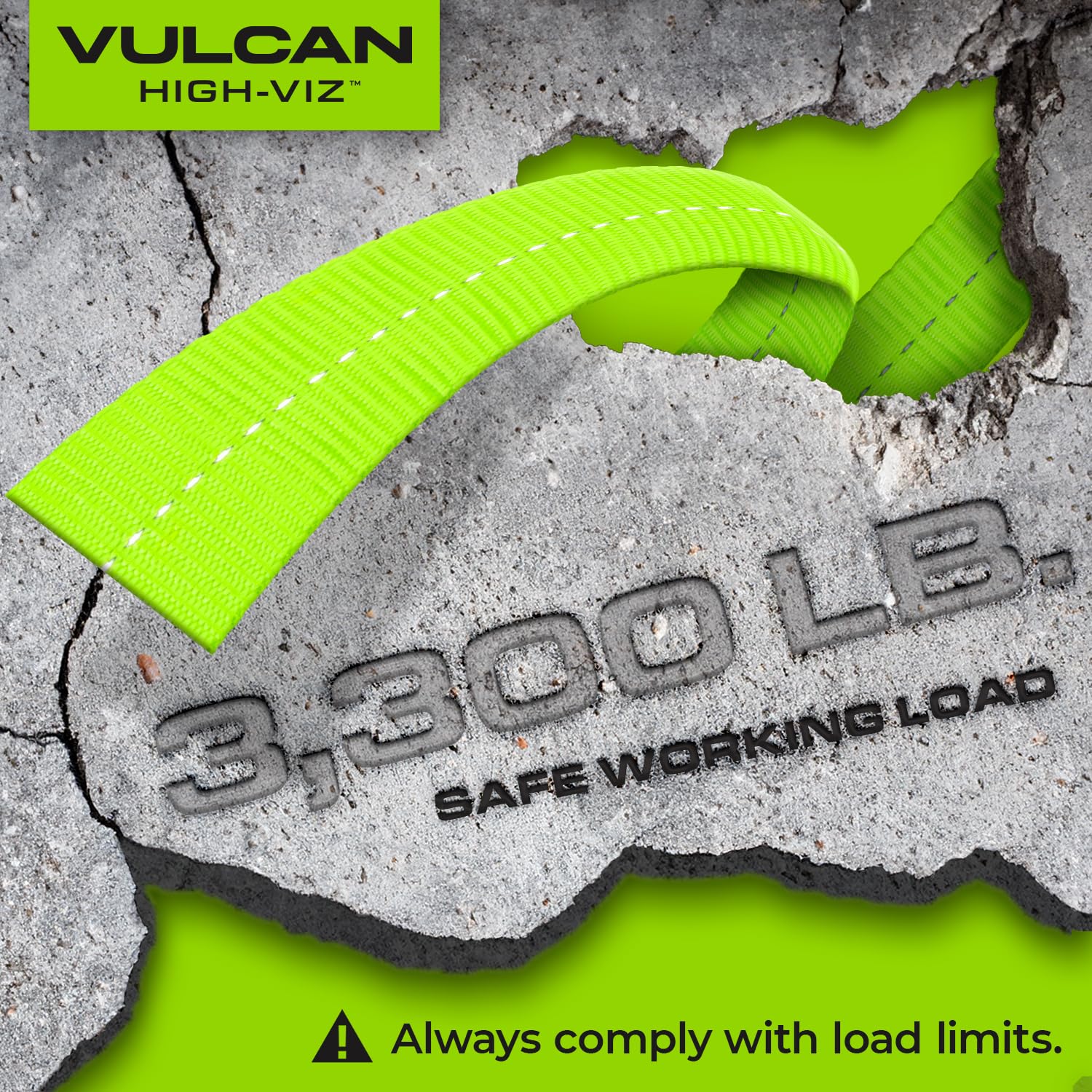 Snapklik.com : VULCAN Soft Loop Straps - 1.6" X 17" - 3X Stronger Than ...